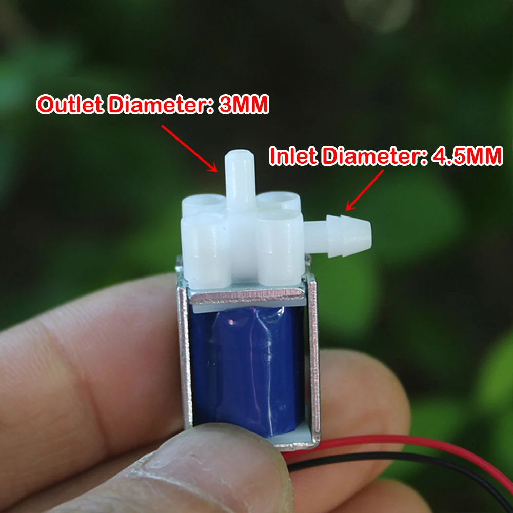N/C N/O Water Valve Solenoid Valve DC 4.5V 5V Normally Closed Open Low ...