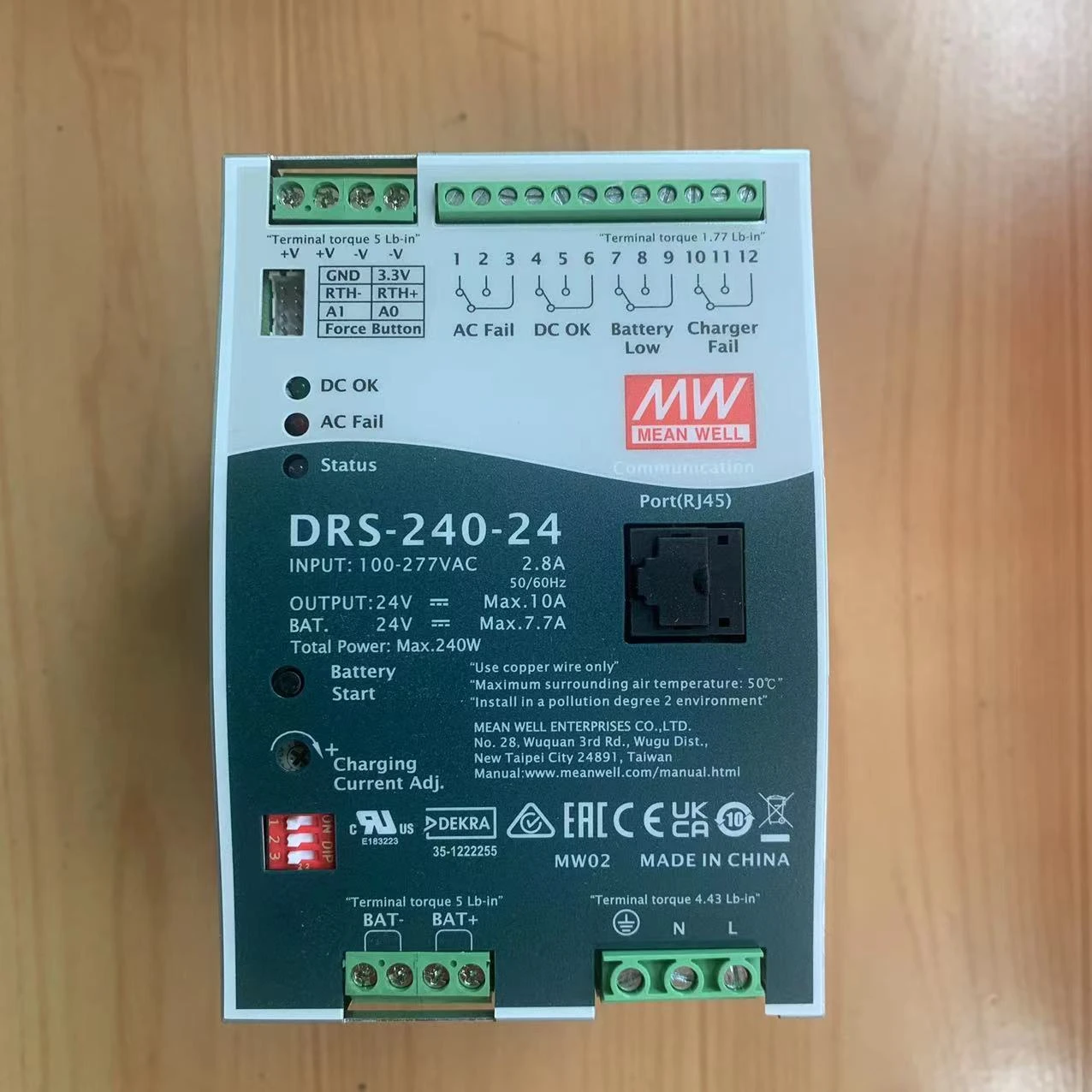 Meanwell Drs-240 All-in-one Intelligent Security Power Supply 240w 12v ...