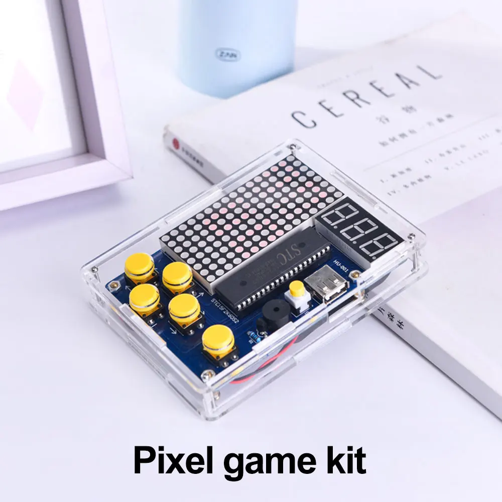 DIY Pixel Game Console Kit 51 Single-Chip Game Console DIY Electronic ...
