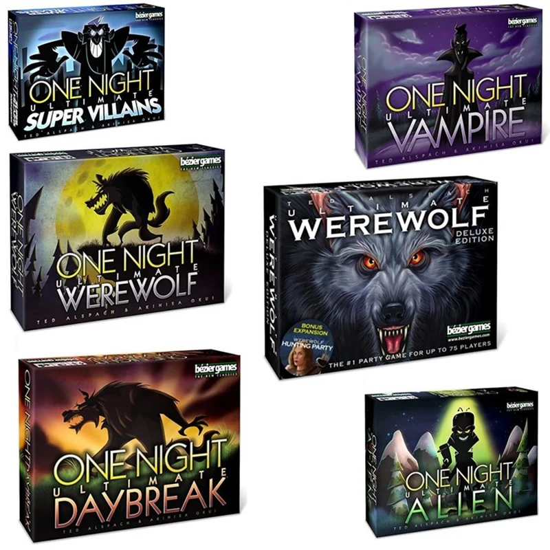 Juegos-de-mesa-One-Night-Ultimate-Wolf-Daybreak-vampire-alien-super ...