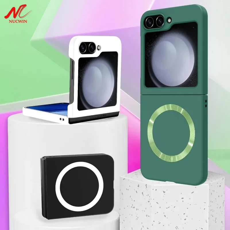 For-Samsung-Z-Flip-6-Magsafe-Case-Luxury-Slim-Matte-PC-Magnetic ...