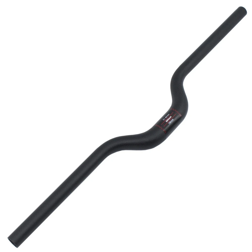 New Bicycle matte 3K full carbon fibre 25.4 Swallow-shaped Handlebar ...