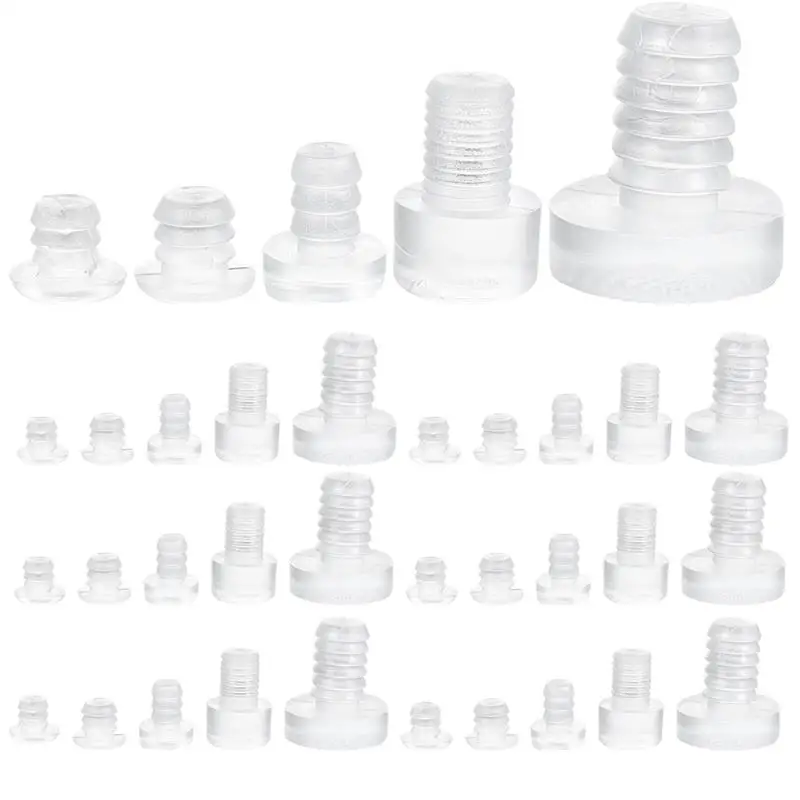 100pcs-Clear-Rubber-Glass-Table-Top-Spacers-Bumpers-Nonslip-Embedded ...