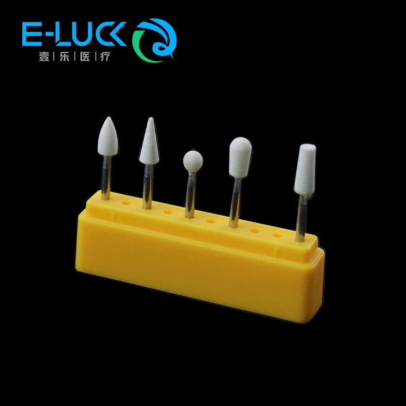 5pcs-Dental-Polishing-Burs-White-Stones-Burs-FG-Cone-Flame-Round-Shape ...