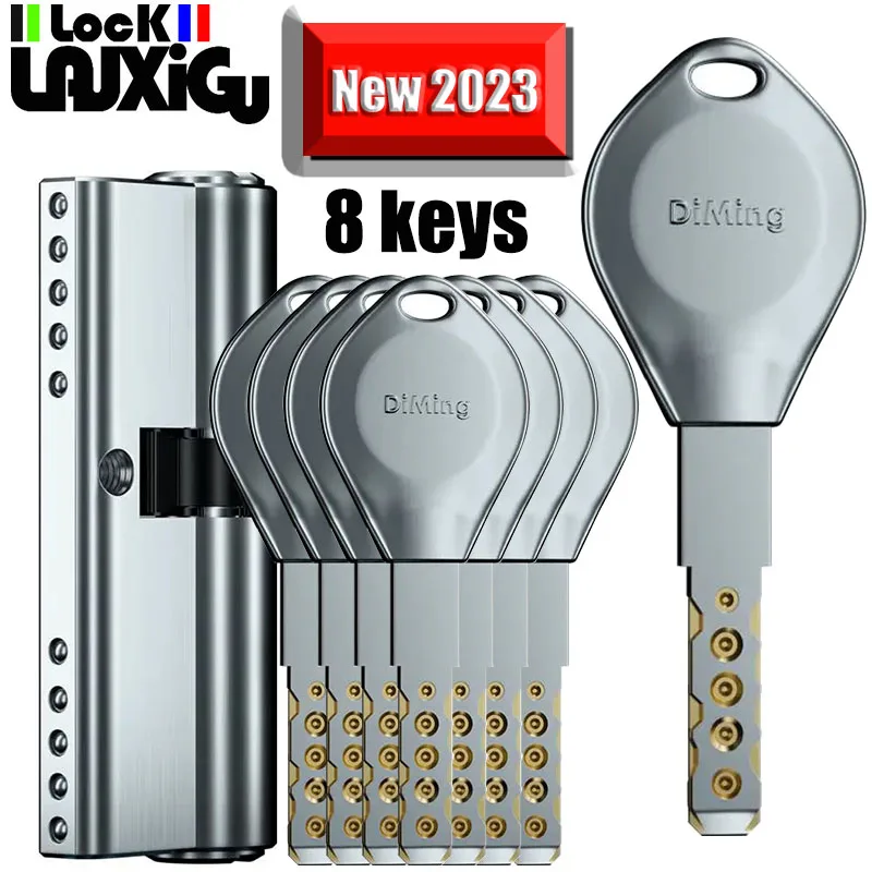 8-Sleutel-Anti-Diefstal-Deur-Rond-Cilinderslot-Toegangsdeur-Rond ...