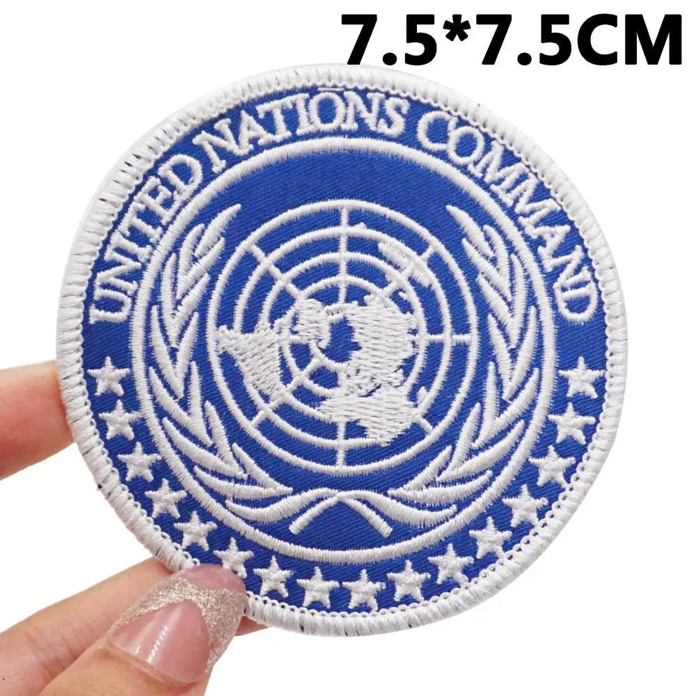 united-nations-command-Embroidered-Applique-Sewing-Label-punk-biker ...