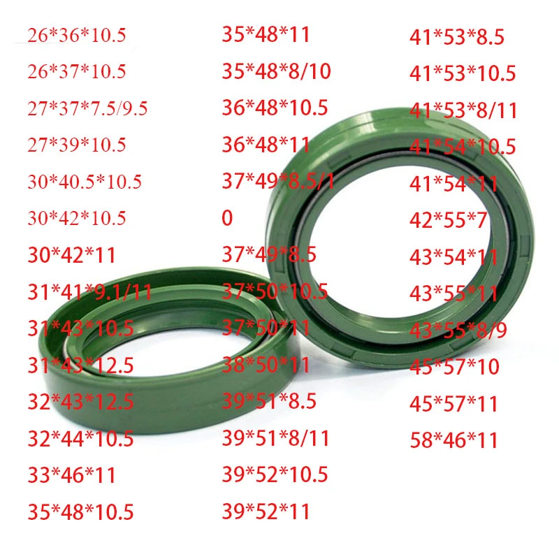 Various Sizes Motorcycle Front Fork Damper Oil Seal And Dust Seal For ...