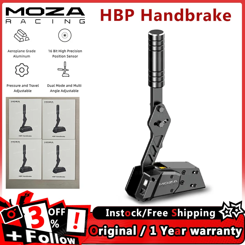 MOZA-Racing-HBP-Freno-de-mano-Simulador-de-carreras-Volante-Juego-de ...
