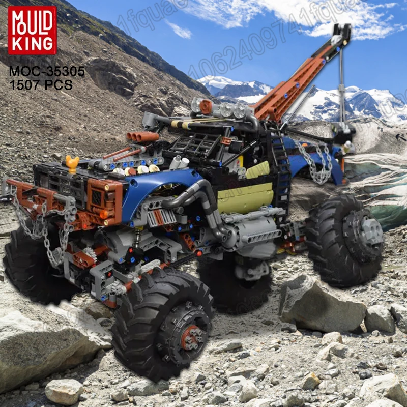 NEW-Rebel-Tow-Truck-Model-Building-Kits-High-tech-MOULDKING-18006 ...