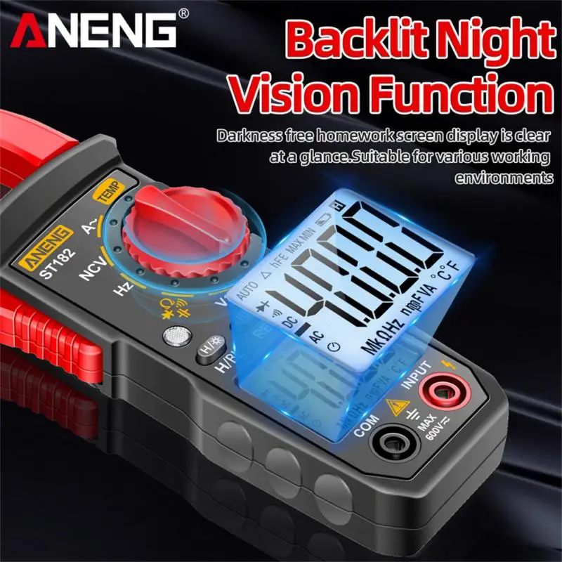 ST183-Digital-Clamp-Meter-Current-6000-Counts-True-RMS-Multimeter-DC ...