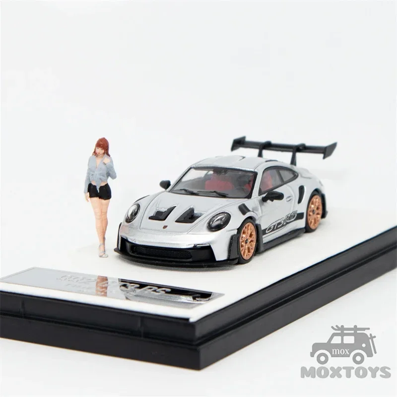 TIME-MICRO-1-64-992-GT3-RS-modelo-de-coche-blanco-azul-fundido-a-presi ...