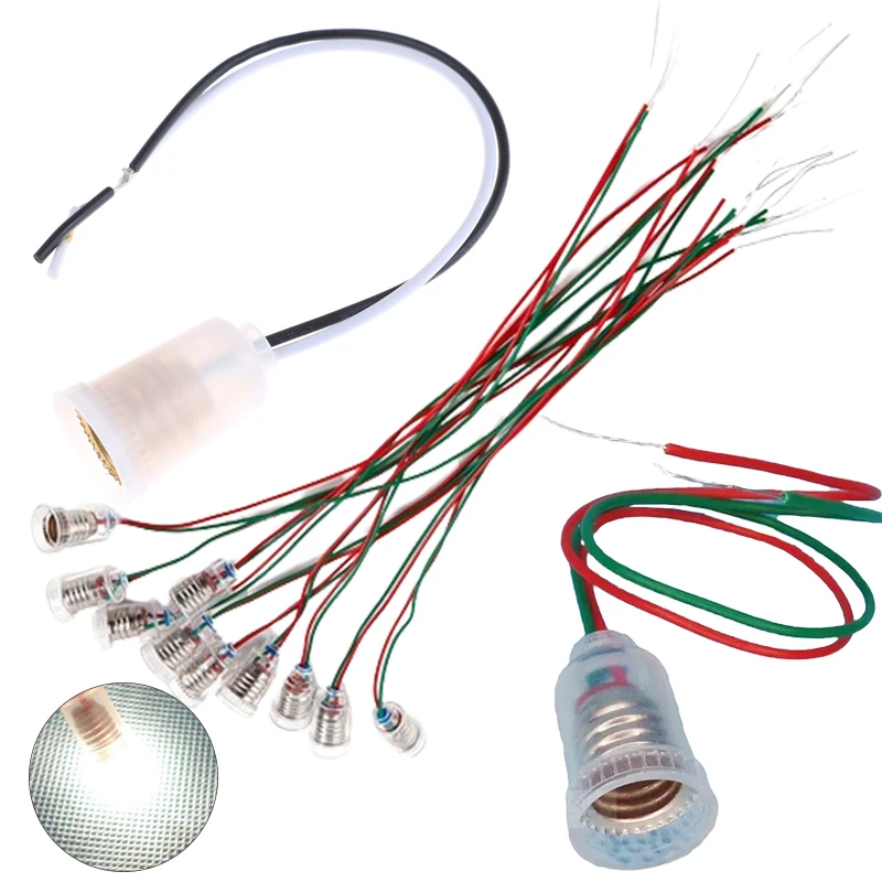 2-10PCS-E10-E12-Lamp-Holder-With-Wire-Small-Lampholder-E10-E12-Base ...