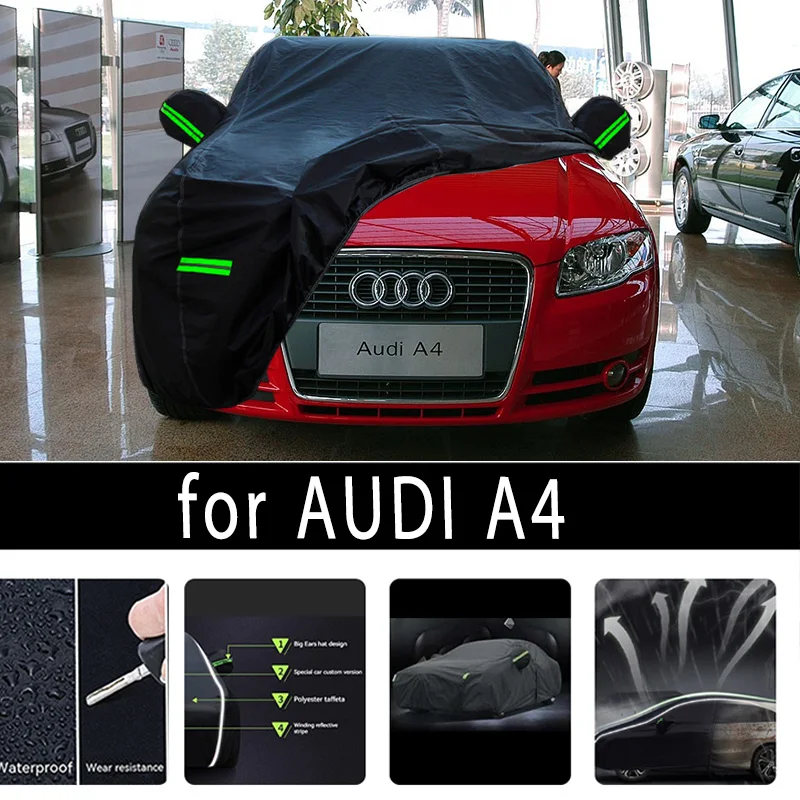 For-AUDI-A4-Outdoor-Protection-Full-Car-Covers-Snow-Cover-Sunshade ...