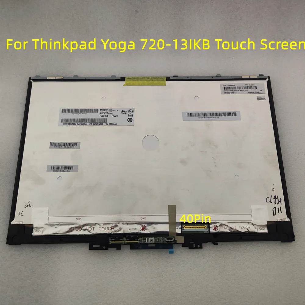 Yoga 720 13IKB Screen 4K UHD B133ZAN01.1 5D10N24291 For Lenovo Yoga 720 ...