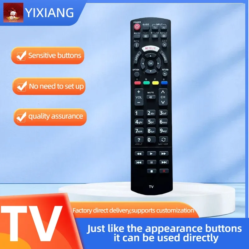Remote Control fit for Panasonic LED LCD Plasma Viera TVN2QAYB000820 TH ...
