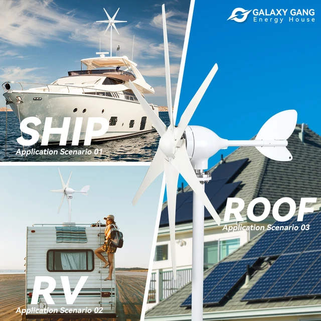 Wind Turbine generator Small domestic Kit 3KW Power 12v 24v 48v Off ...