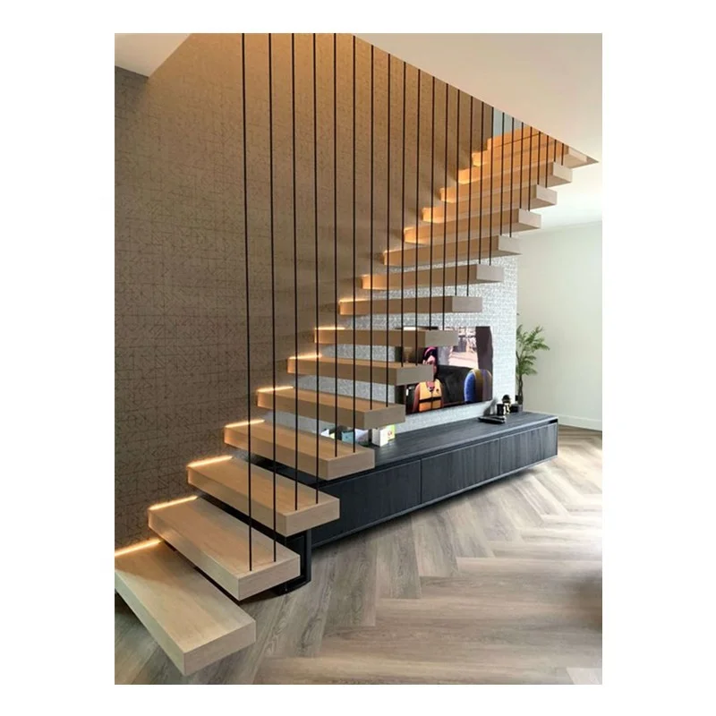 Interior-Invisible-Stringer-Floating-Stairs-with-40mm-60mm-Oak-Wood ...