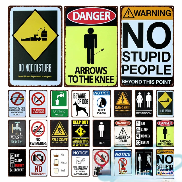 Caution Danger Zone Signs