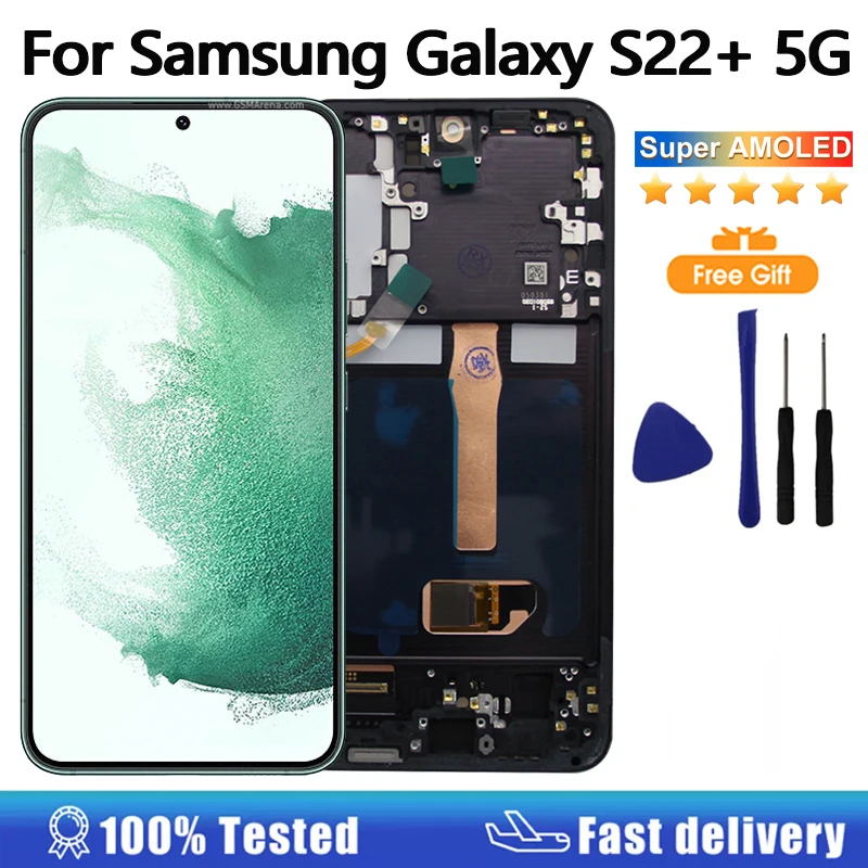 AMOLED-S22-Display-For-Samsung-Galaxy-S22-Plus-LCD-Display-Touch-Screen ...