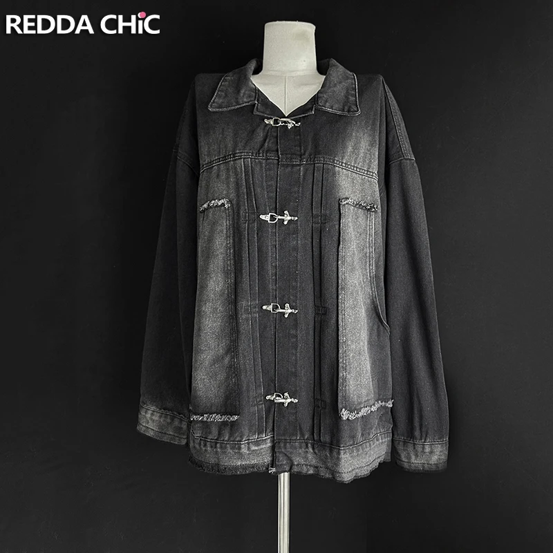 REDDACHiC-Black-Deconstructed-Demi-season-Jacket-Women-Do-Old-Frayed ...