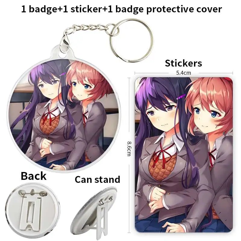 Sayori-Anime-Character-Game-Soft-Button-Badge-Brooch-anchor-Peripherals ...
