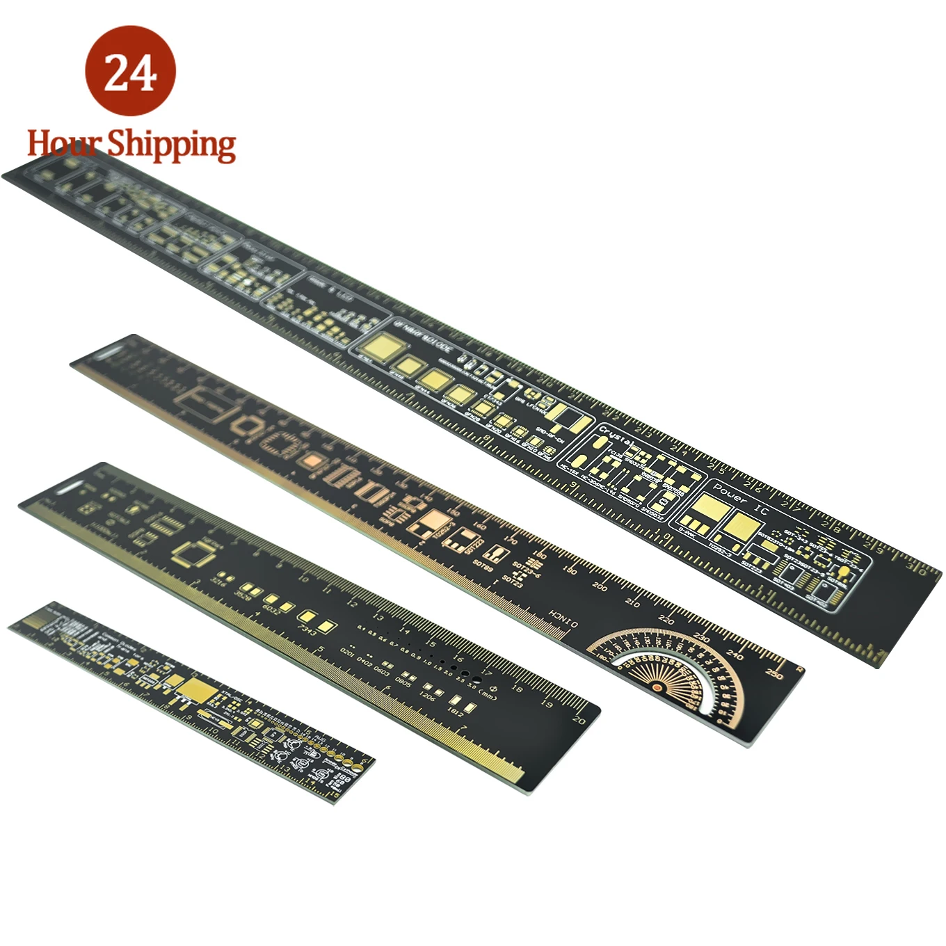 15cm-20cm-25cm-30cm-Multifunctional-PCB-Ruler-Measuring-Tool-Resistor ...