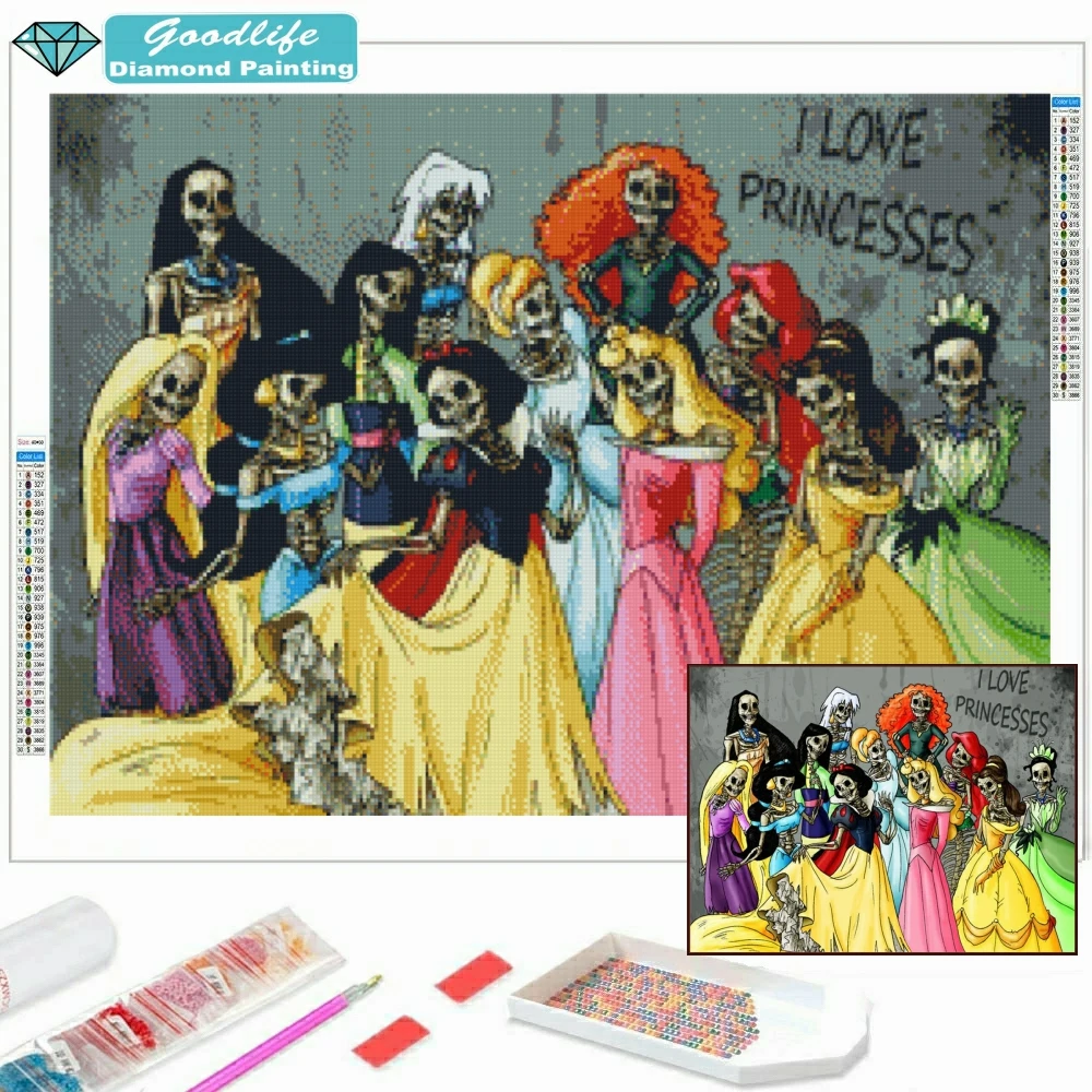 Princess Scary: The Darkly Elegant Diamond Painting That Turns Disney ...