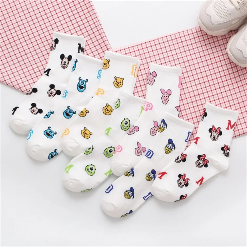 1Pairs-Disney-Cartoon-Casual-Socks-Mickey-Mouse-Minnie-Daisy-Donald ...