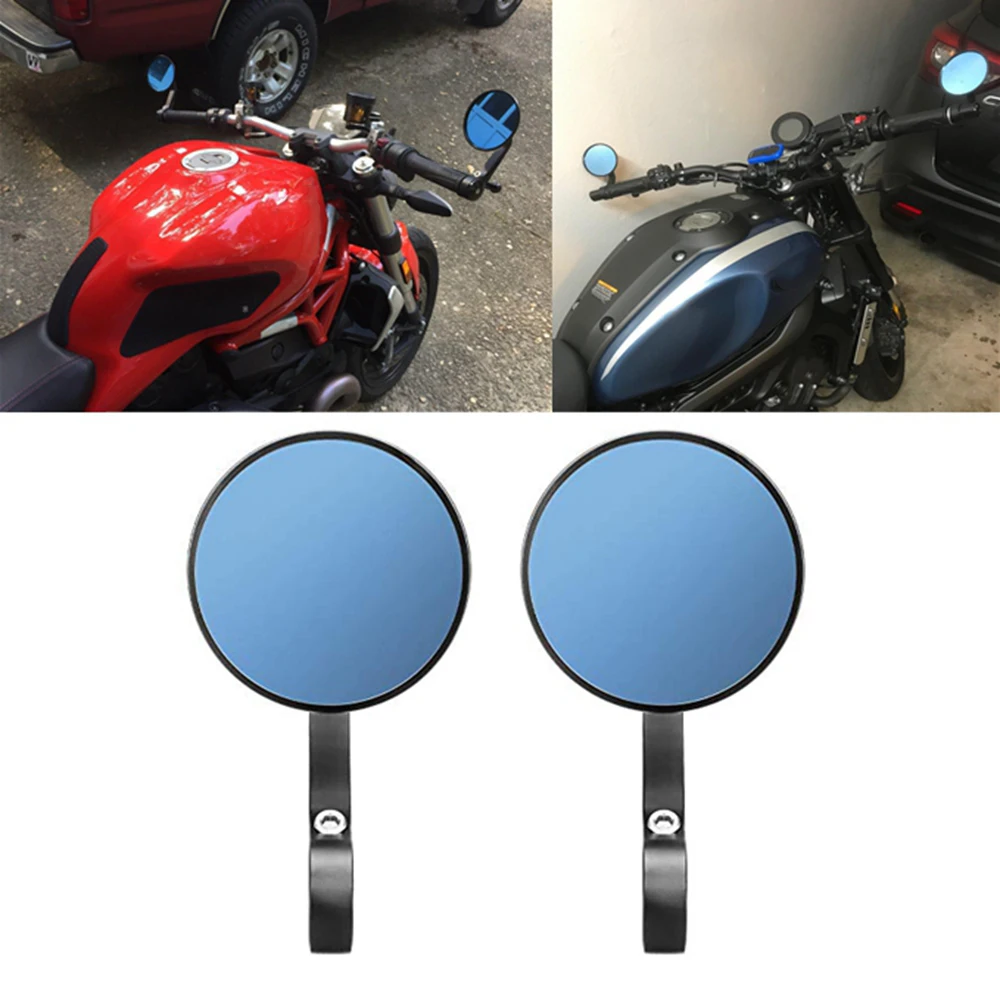 Motorcycle-rear-view-mirror-7-8-Round-CNC-Cafe-racer-parts-motorcycle ...