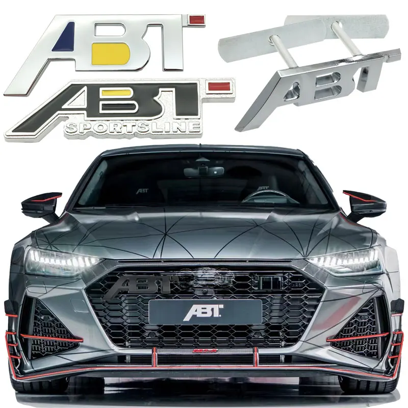 Abt Grille Emblem Decoration Rear Trunk Stickers For Audi Rs A4 A5 A7 ...