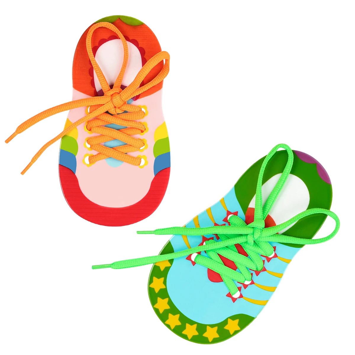 Kids Tying Shoes Clipart