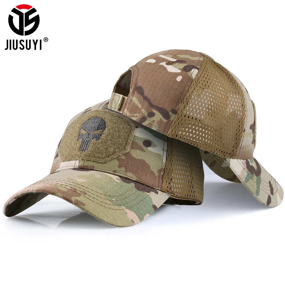 Military Baseball Caps Camouflage Tactical Army Adjustable Classic ...