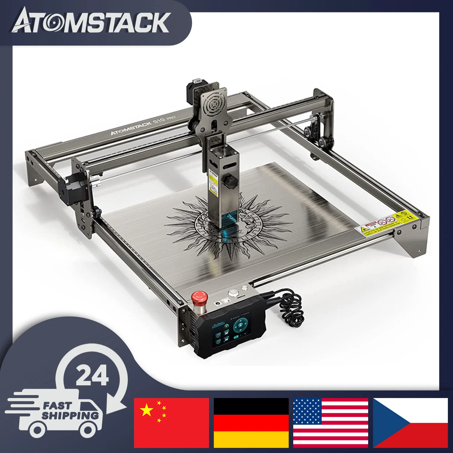 Atomstack X7 S10 Pro 50w Dual Laser Engraver Machine Offline Control 32 ...