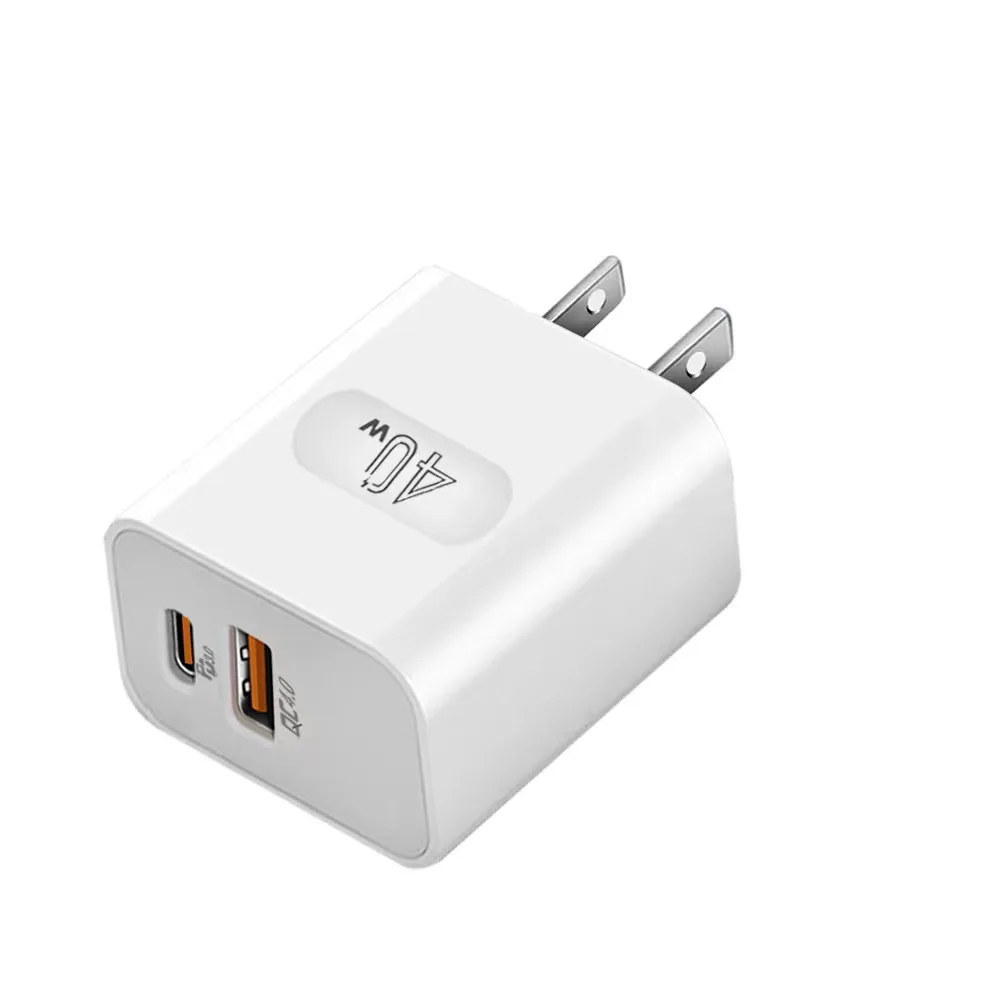 USB-C-Wall-Charger-Block-40W-2-Pack-Dual-Port-PD-Power-Delivery-Fast ...