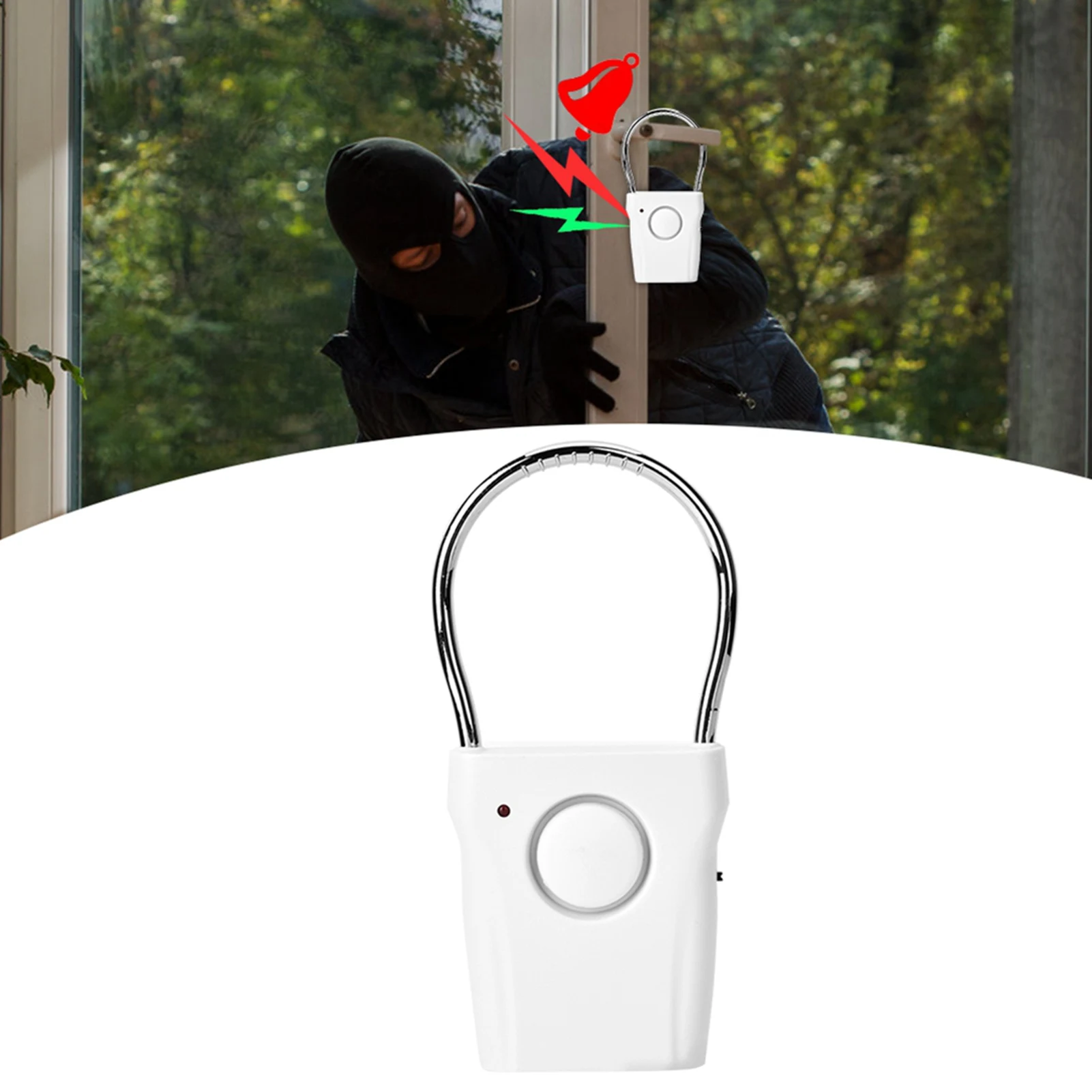 120dB Touch Sensor, Door Handle Alarm, Portable Anti-Theft Vibration ...