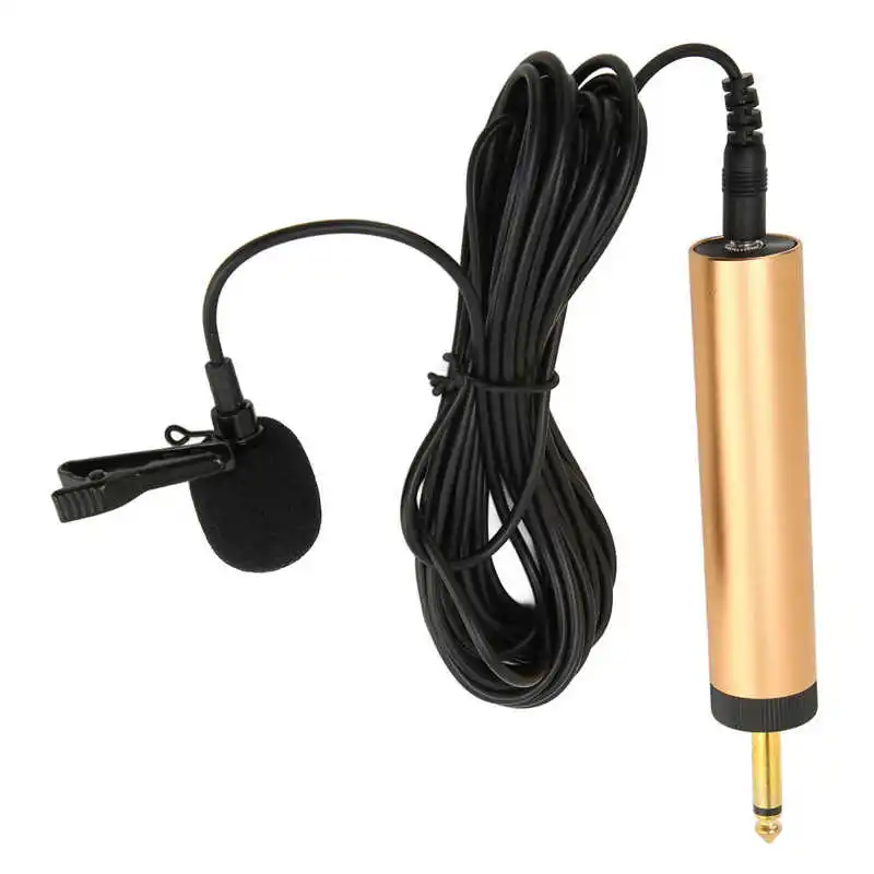3.5mm Wired Lavalier Microphone Portable Omnidirectional Condenser Clip ...