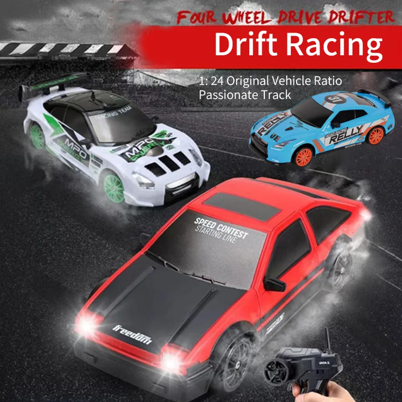 2-4G-Remote-Control-Car-Four-Wheel-Drive-RC-Drifting-High-Speed ...