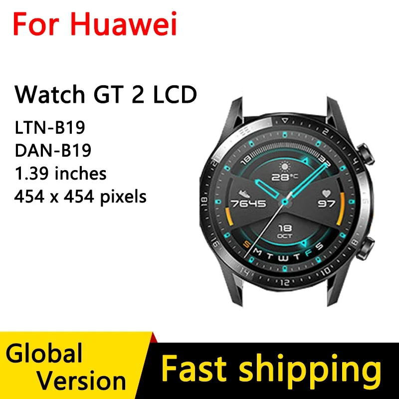 OLED For Huawei Watch GT2 GT 2 LTN-B19 DAN-B19 LCD Display Touch Screen ...