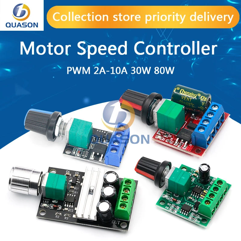 Dc 1.8v-35v 2a 3a 5a 10a 30w 80w 90w Pwm Motor Speed Controller Low ...