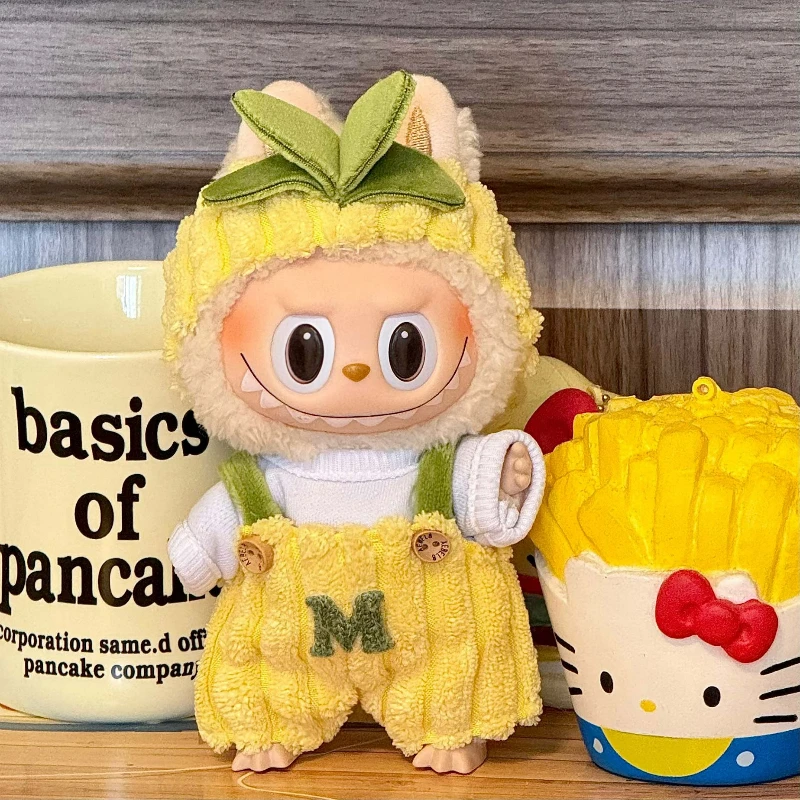 For 17 Cm Labubu Yellow Pineapple Doll Clothing Clothing Accessories ...