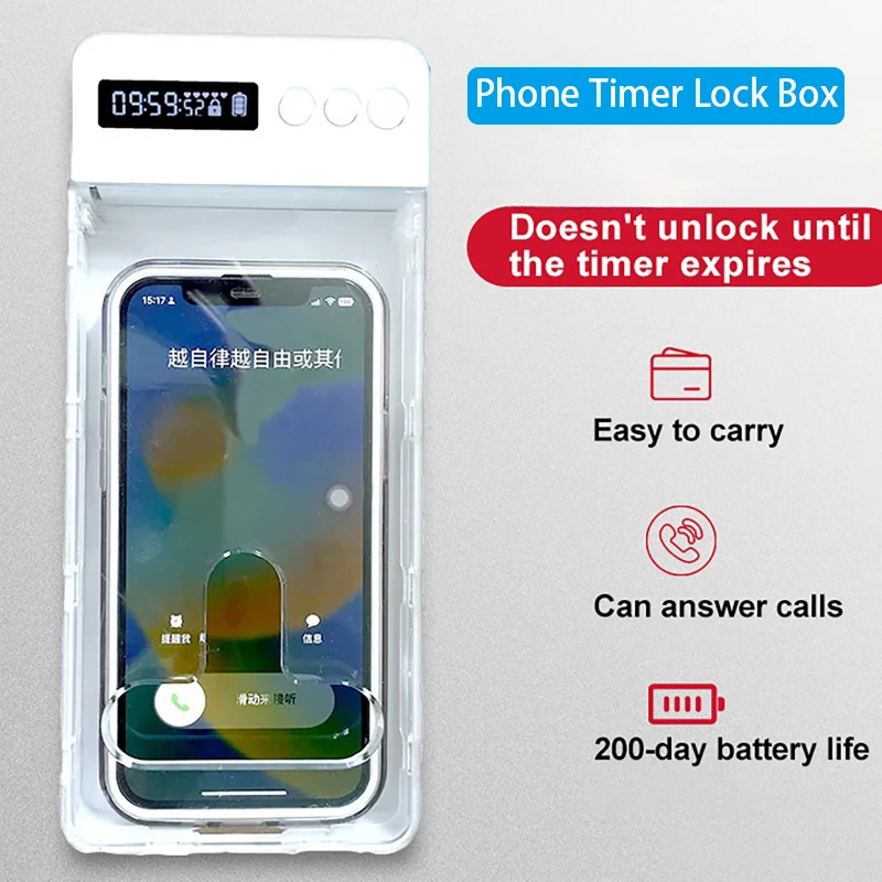 Mobile Phone Timer Lock Box Self-Discipline Device Phone Lock Time ...
