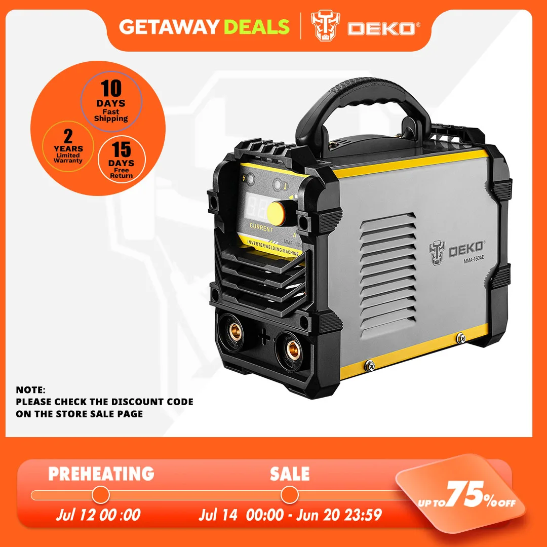 DEKO-DKA-Series-160-200-Amp-Welding-Working-Lightweight-Efficient-DC ...