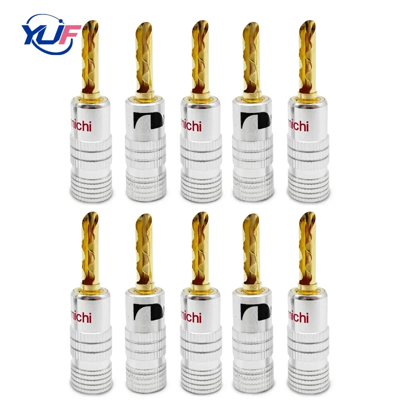 10PCS-Set-4mm-Banana-Plug-Connector-For-Audio-Video-Speaker-Cable ...