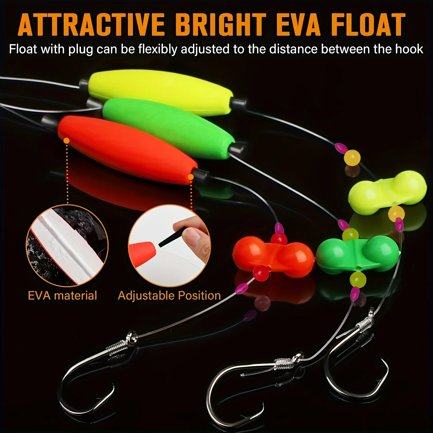 Fishing Rig Setup Catfish Fishing Rig Floats Kit - With Circle Hooks ...