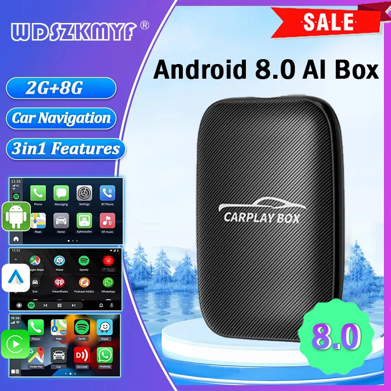 3-In-1-Carplay-AI-Box-Android-8-Wireless-Android-Auto-Smart-TV-Box-Car ...