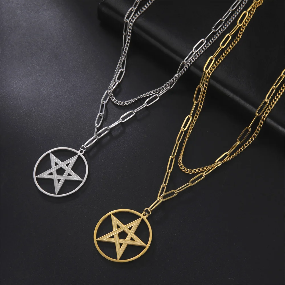 Stainless-Steel-Pagan-Hollow-Pentacle-Necklaces-Women-Men-Wicca ...