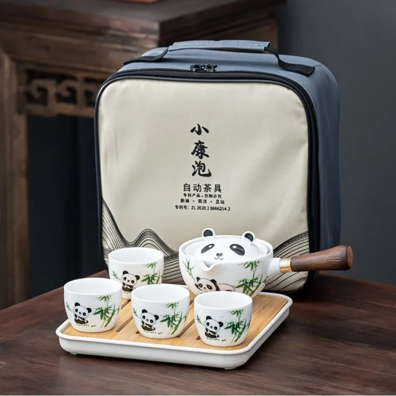 Creative-Panda-Ceramic-Chinese-Kung-Fu-Tea-set-Travel-Tea-Set-Teaware ...