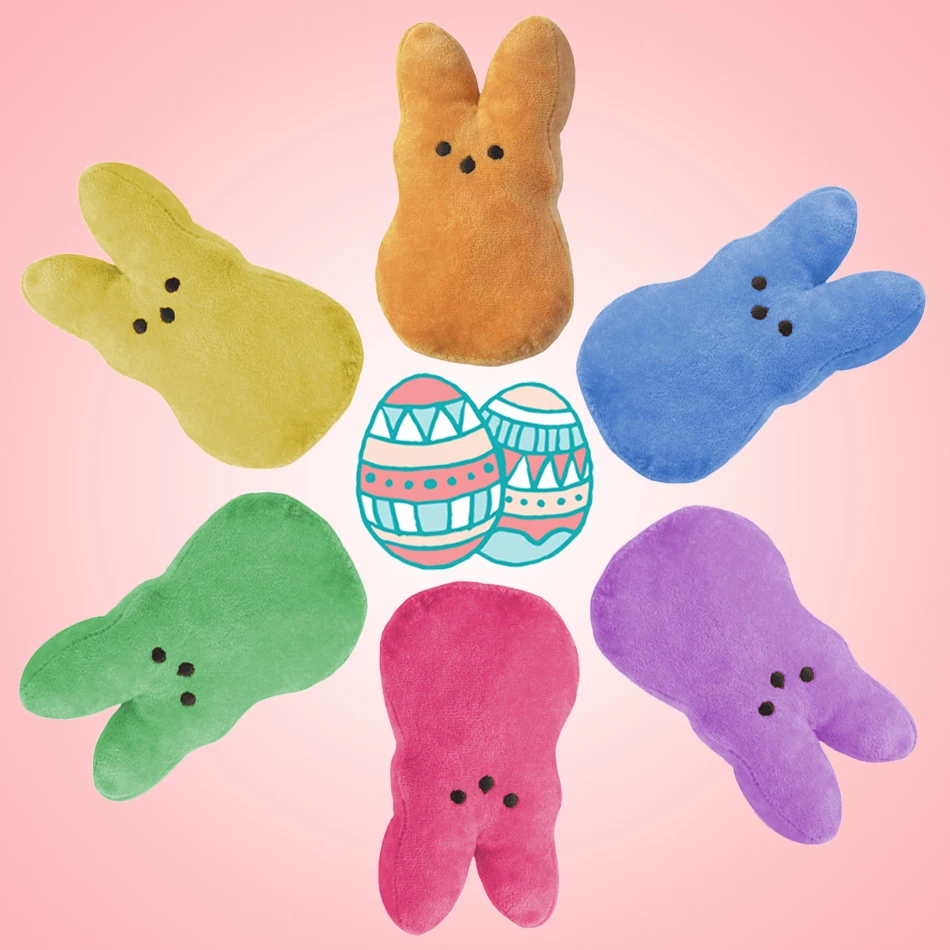 Peeps-de-Pascua-de-6-piezas-y-15cm-conejo-de-peluche-Kawaii-Peep ...