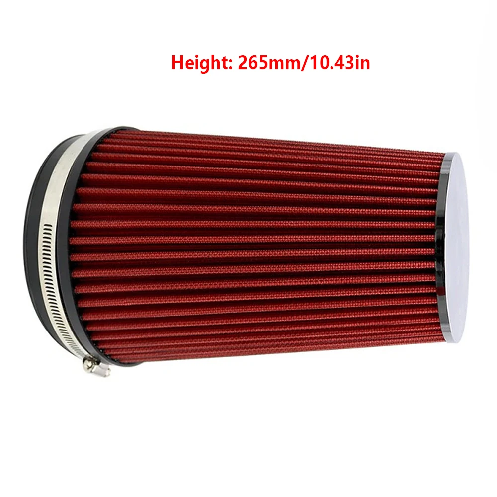 1pcs Intake Air Filter 6 Inch 155mm 265mm Short Long High Flow Racing ...