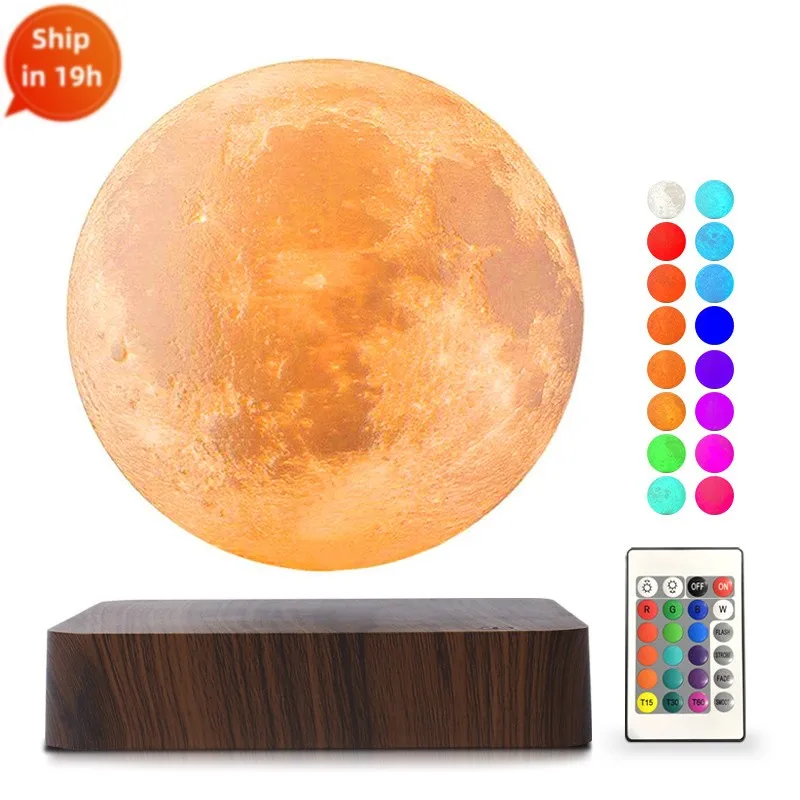 Magnetic Levitating Moon Lamp with Remote Control Levit Floating 16 ...